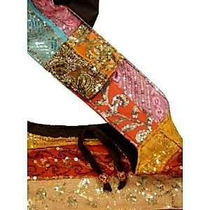 Silk Sari Sequined Beaded Hippie Hobo Sling Crossbody Messanger Patch Bag India