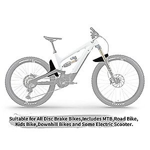 YHT 2 Pack Mountain Bike Fenders, High Compatible Bicycle Mudguard Fits 26", 27.5", 29", Thicken Widen Front and Rear Mud Guard, MTB Fender, Frame Guards, Black…