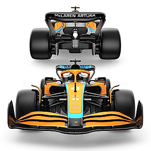 RASTAR McLaren Formula 1 Race Toy Car 2022, 1:18 F1 McLaren MCL36 Remote Control Car Model Vehicle Lando Norris + Daniel Ricciardo Drive to Survive