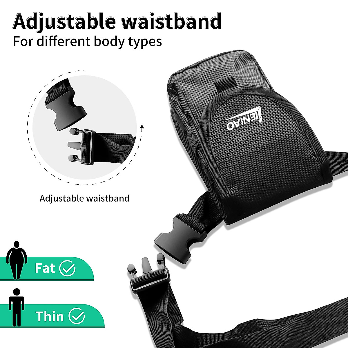 LIENIAO for Zebra TC77 TC70 Barcode Scanner Holster Carrying Case Pouch Compatible for Zebra TC75x, TC75, TC70x, TC70, TC72, TC77,Scanner Case Holder with Adjustable Waist Belt