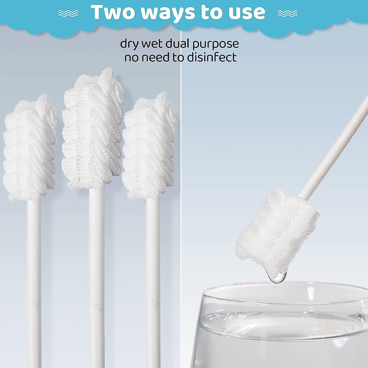 Tondiamo 100 Pcs Baby Tongue Cleaner Toothbrush Baby Oral Cleaner with 3 Pieces Finger Toothbrush for Newborn Baby Mouth Cleaner Oral Cleaning Infant Cleaner Toothbrush for 0-36 Months Baby