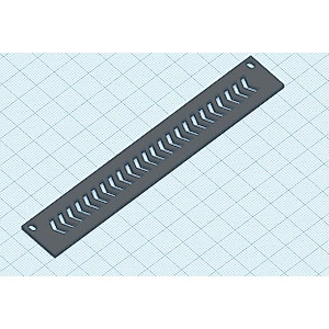 SSMS Eurorack 4HP Vent PanelArrows - Black,