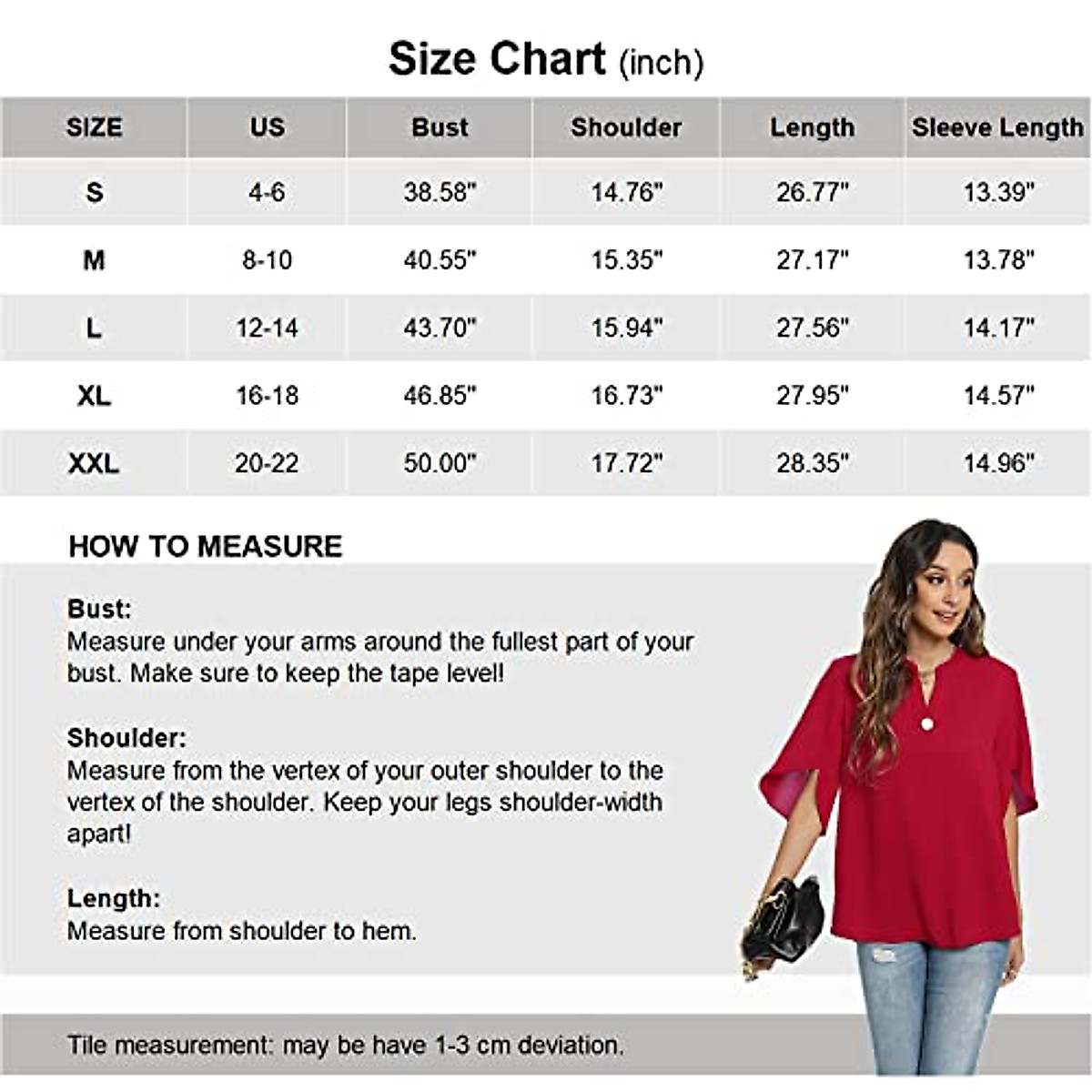 Funlingo Women's Summer Tops Short Sleeve Casual Shirts V Neck Chiffon Dressy Blouse Flowy Tops Spring Clothes Light Green Large