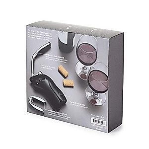 OXO Steel Vertical Lever Corkscrew with Removable Foil Cutter