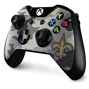 Skinit Decal Gaming Skin Compatible with Xbox One Controller - Officially Licensed NFL New Orleans Saints Camo Design