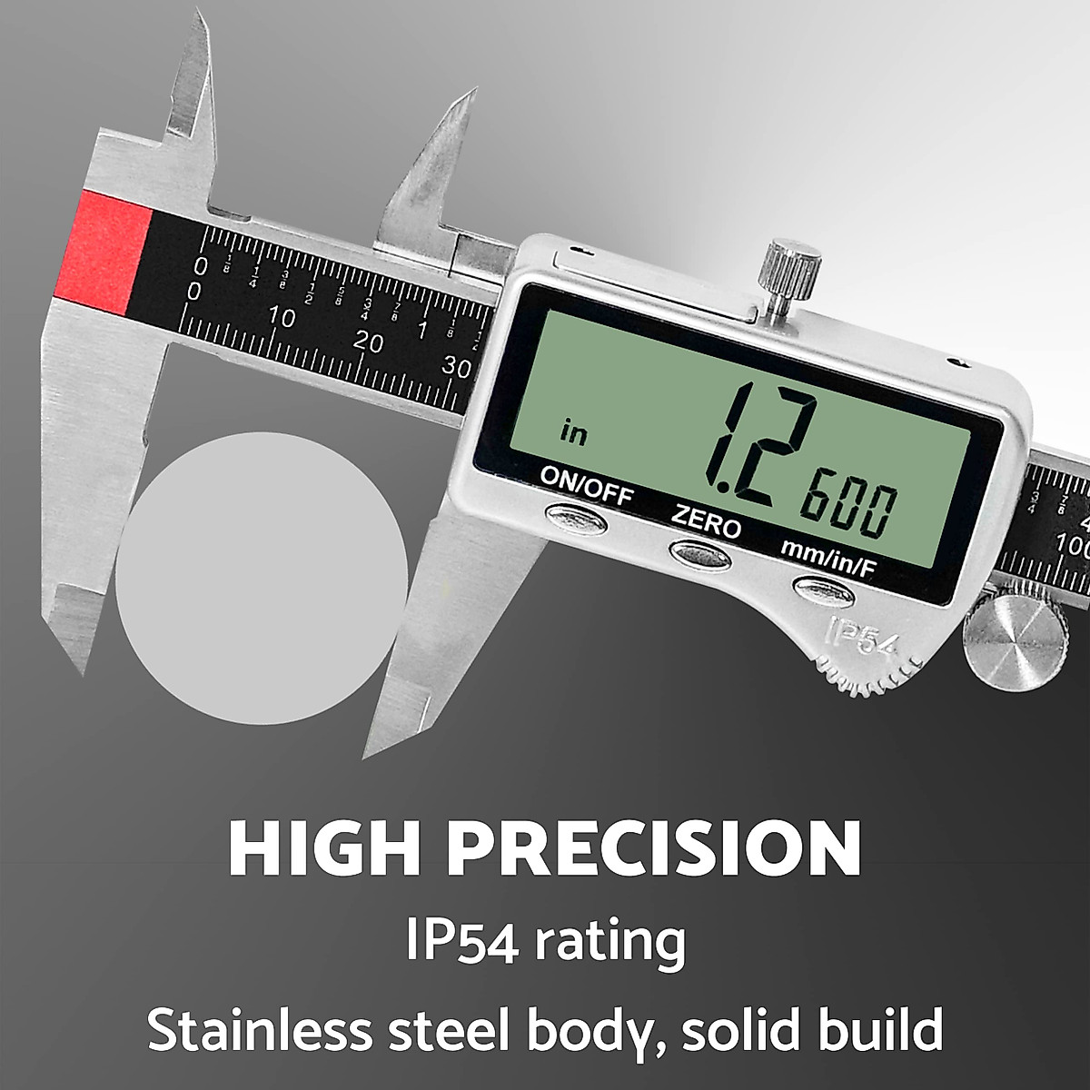 Caliper Measuring Tool 6 inch / 150 mm, Digital Caliper with Extra Large LCD Screen, Digital Micrometer Caliper Vernier IP54 by S&F STEAD & FAST