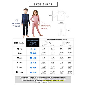 TINFL by Vaenait Boys Thermal Underwear Soft Long John Set Heatwarm Chacoal M