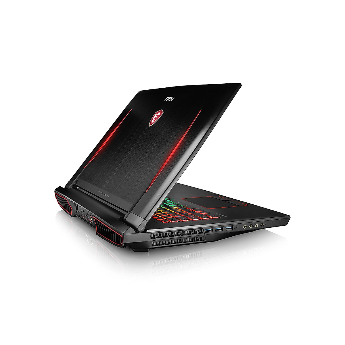 MSI GT73VR Titan PRO-1005 17.3" 120Hz 5ms Hardcore Gaming Laptop i7-7700HQ GTX 1080 8G 16GB 512GB SSD + 1TB, Black-Red