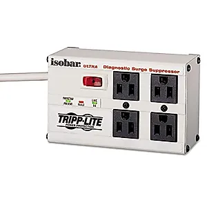 Tripp Lite Isobar Ultra Surge 4 Outlet 6' Cord Metal Housing 3330 Joules