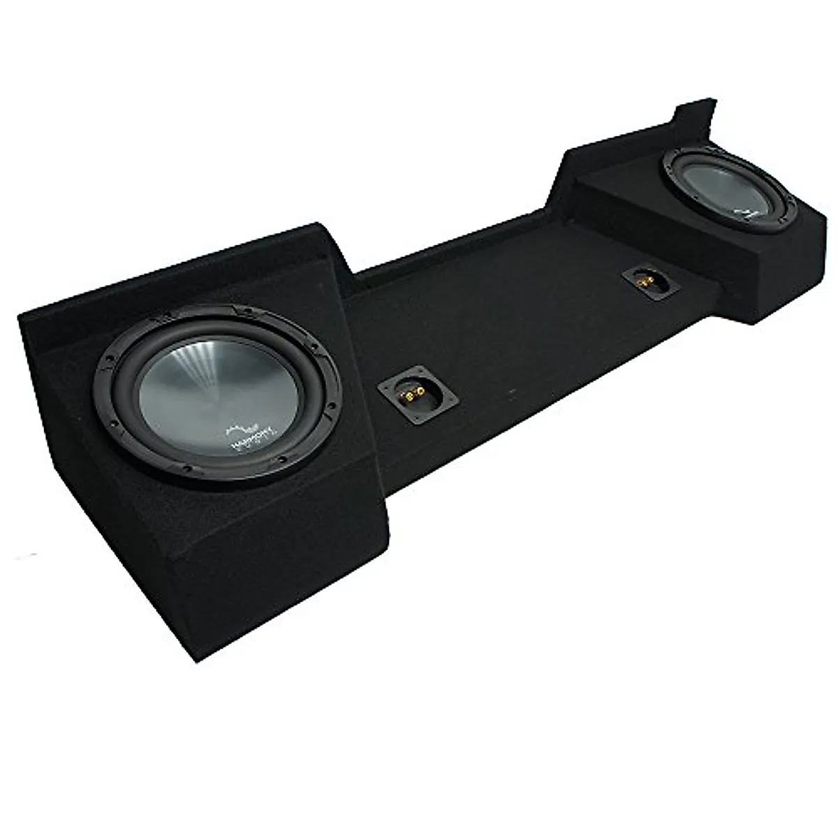 Harmony Audio R124 Dual 12" Sub Box Enclosure Compatible with 2007-2013 Chevy Silverado Ext Cab Truck