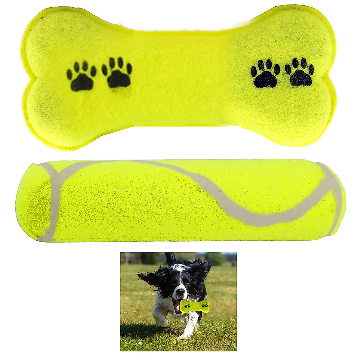 2 Pet Dog Chew Toys Aggressive Dogs Tennis Molar Stick Pet Oral Bone Teeth Fetch