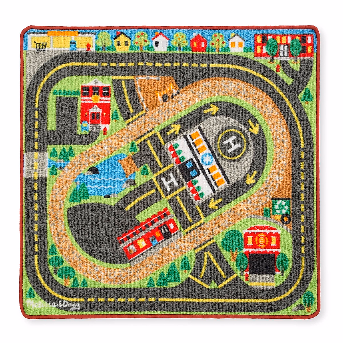 Melissa & Doug Deluxe Multi Vehicle Activity Rug (SIOC)