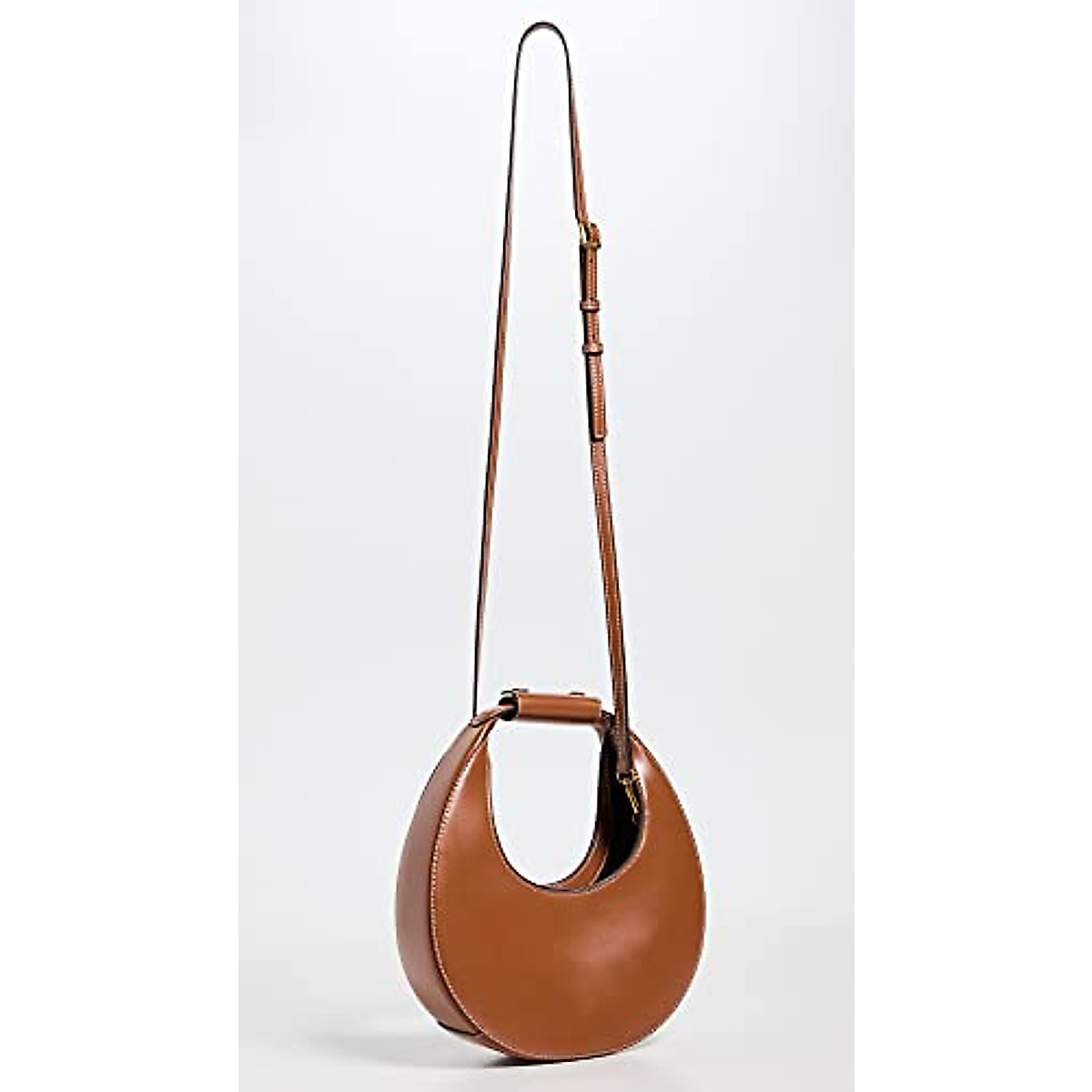 STAUD Women's Mini Moon Bag, Tan, One Size