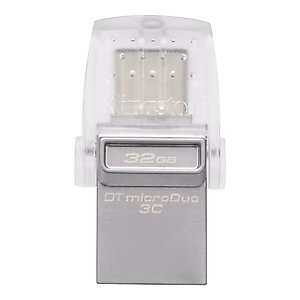 Kingston Digital 64GB Data Traveler Micro Duo USB 3C Flash Drive (DTDUO3C/64GB)