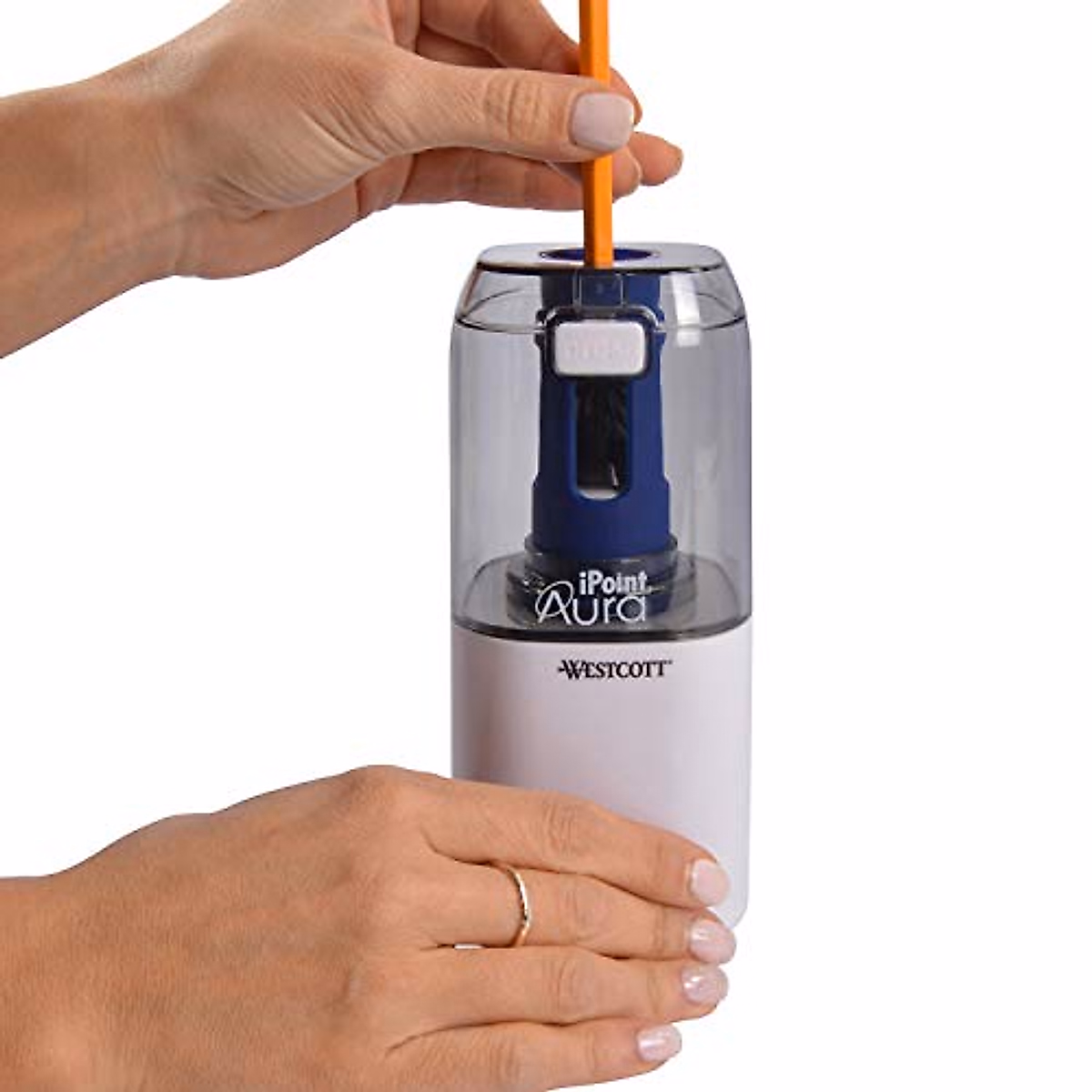 Westcott iPoint® Aura Electric Pencil Sharpener, Assorted Colors (17214)