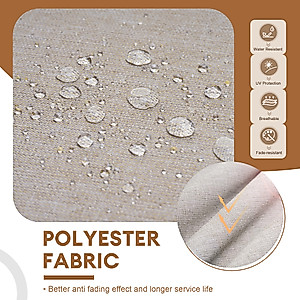 XIZZI Outdoor Rattan Patio Furniture Set, 5 Pieces All Weather Grey Wicker Conversation Set with Sofa Couch, Chairs and Ottomans for Garden,Deck and Backyard (Beige)