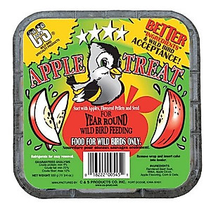 C&S Products Apple Treat Wild Bird Suet [Set of 3]