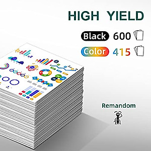 64XL 64 Ink Cartridge Replacement for HP Ink 64 for Envy 7855 7858 6252 6255 7155 7158 7120 7800 7164 HP Tango X Printer(1 Black 1 Tri-Color) 2 Pack