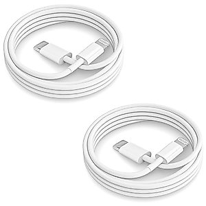 USB C to Lightning Cable 10 FT Compatible with iPhone, 2 Pack 10FT Long Type C Cable (White)