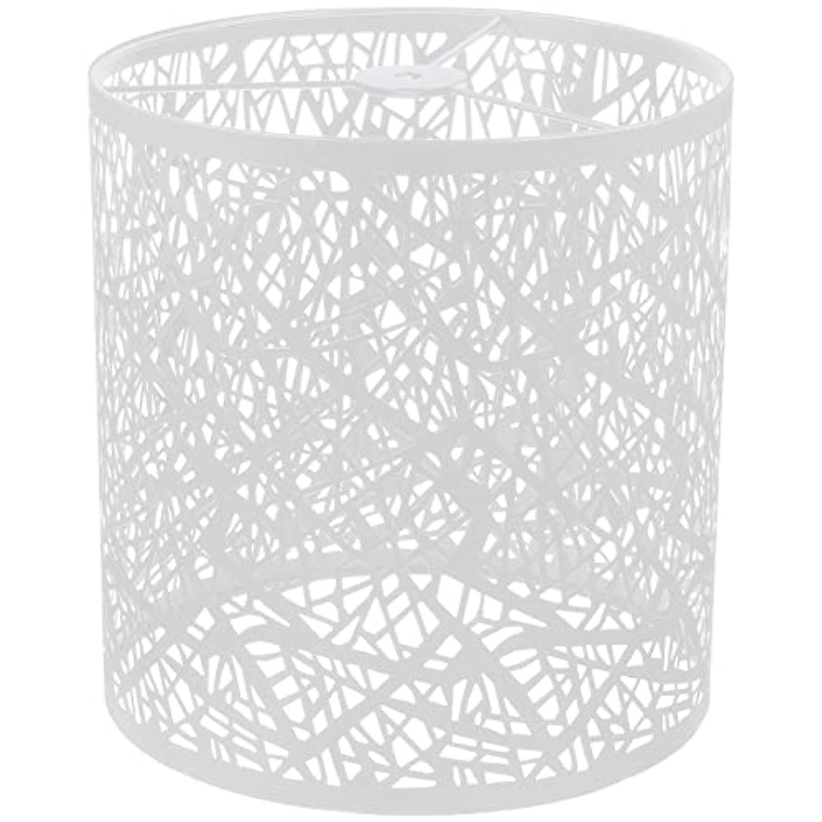 E27 Hollow Light Cover, Modern Lamp Shade, Replacement Metal Lampshade for Table Lamps and Floor Light, White2