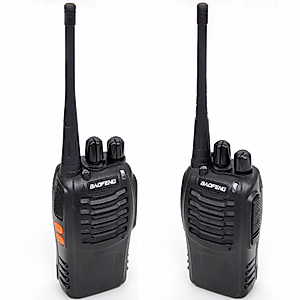 BAOFENG BF-888S Walkie Talkies Rechargeable Handheld Two Way Radios with Security headphones (Pack of 20)