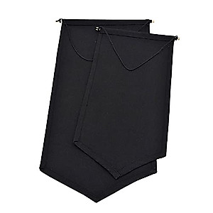 Tookie Hanging Brooch Pin Organizer, Canvas Jewelry Display Pennant, Badge Collection Board Banner Home Party Festival Decorative Storage Holder for Earrings/Necklace/Rings(Black,Size:M)