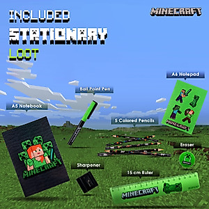 Minecraft Pencil Case and Stationery Set School Supplies Gifts for Kids