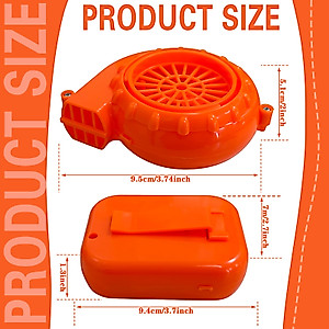 QLINLEAF Mini Blower Fan for Dinosaur Costume or Other Inflatable Game Clothing Suits, Orange