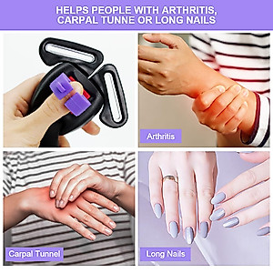 MORLIKE LIVING Silicone Buckle Release Tool, Unbuckle Assistant, Easy Buckle Release Aid for Parents and Caregivers to Unbuckle (Purple-Grey)