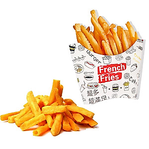 YAPULLYA 5 oz 50-Pack French Fry Containers Box Cups, Disposable Paperboard French Fries Holders, Kid's Snack Container for Party
