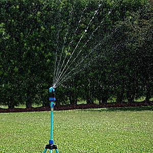 Aqua Joe AJ-6PSTB Indestructible Series 6 Pattern HD Sprinkler/Mister Combo, 360 Degree Coverage