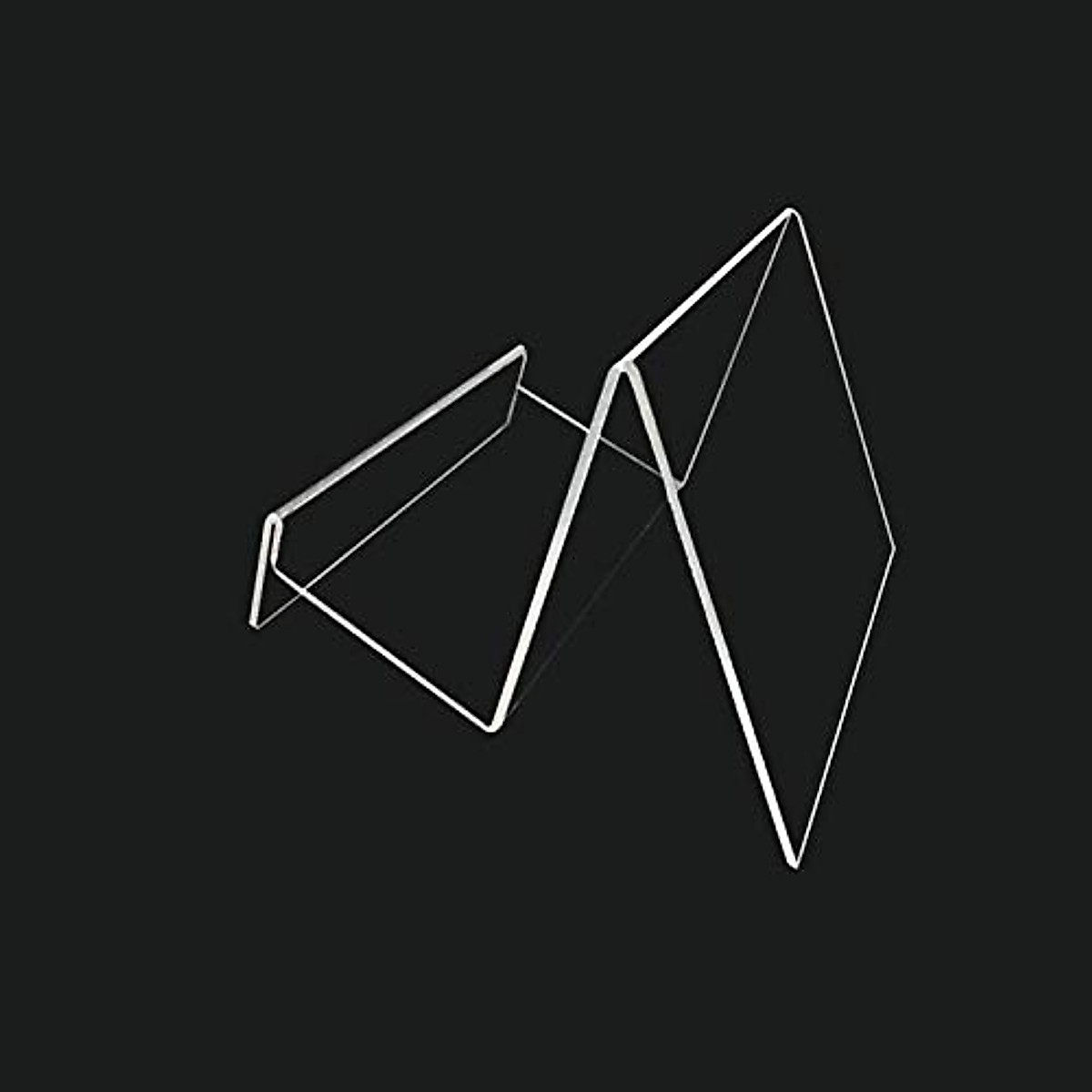 5 Pack Clear Acrylic Wallet Display Stand Retail Store Holder Shelf For Glasses,Wallet Display Office Display Risers For Phone,Greeting Cards,Business Cards,CD Organizer (Small)