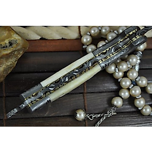 Perkin - Handmade Damascus Hunting Knife - Beautiful Folding Knife