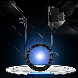 PTT Cable for BAOFENG UV5R, Z Tactical Noise Reduce Headsets Cable Audio Interface Cable for BaoFeng for TYT F8, for BAOFENG UV5R, for MML UV100