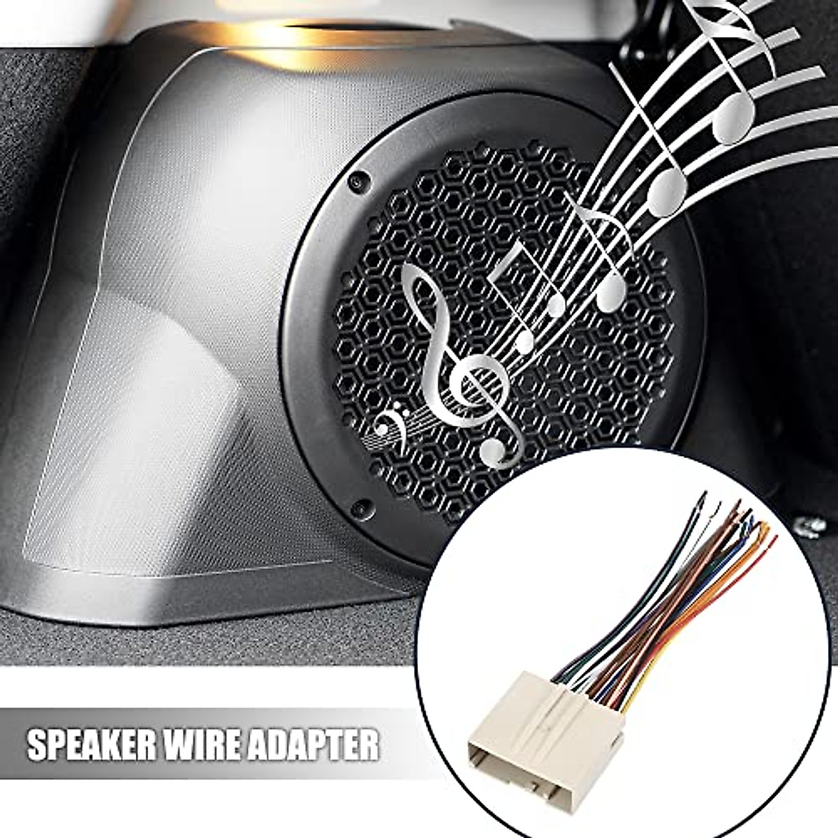 X AUTOHAUX 70-5520 Car Stereo CD Player Wiring Harness Wire Radio Adapter Install Plug for Ford Focus 2005-2007