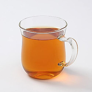 Coffee Glass Mug Cup Clear with Handle for Hot Beverage Home Cafe Elegance 12oz 350ml TPBD102870