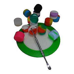 HONEYYE 3ml Silicone Container Silicone New Storage Jars 50pcs, Multicolor