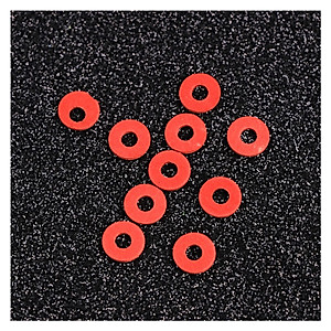 TYFZ Screw kit 30Pcs M3 Computer Golden Motherboard Riser+Silver Screws + Red Washers Strong and Sturdy (Color : White)