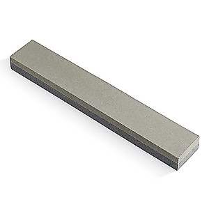New Star Foodservice 36497 Combination Sharpening Stone Knife Sharpener, 12" x 2" x 1", Gray