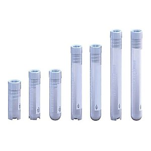 Argos Technologies CRY02S Plastic Self Standing Cryovials, External Threaded Cap, Sterile, 2 mL Volume (Pack of 50)