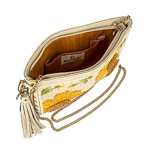 Mary Frances Petal Pusher Crossbody Handbag