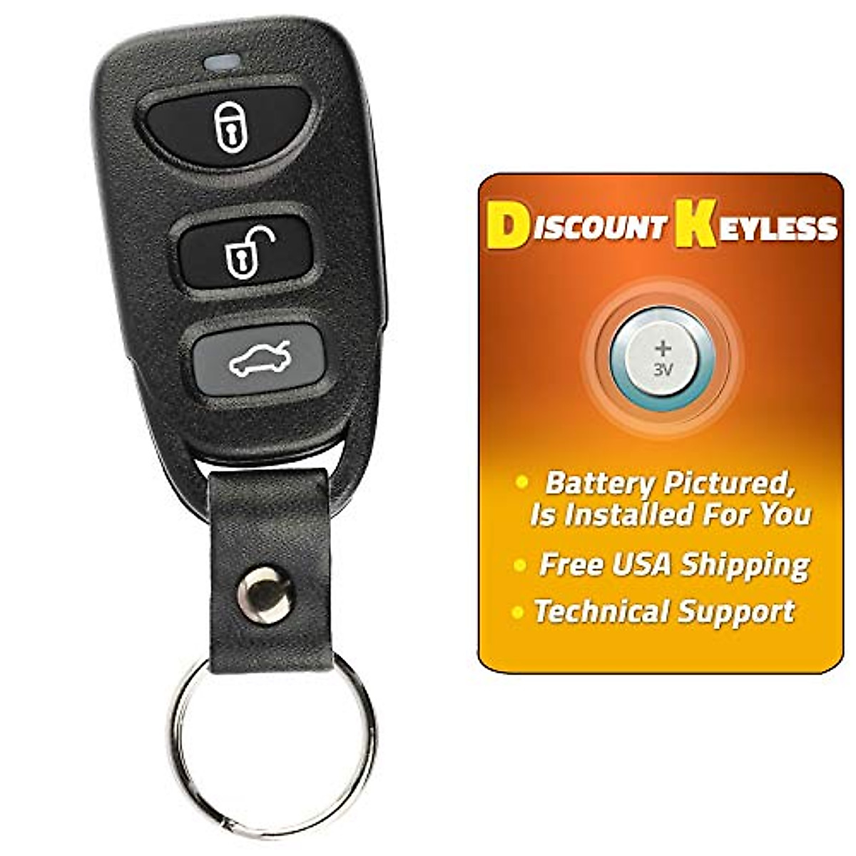 For 11-14 Hyundai Accent 2013-2016 Hyundai Elantra GT Keyless Entry Remote Key Fob TQ8RKE-3F03