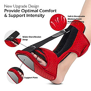 Draland Plantar Fasciitis Night Splint: 2 Pack of Upgraded Foot Brace for Plantar Fasciitis Achilles Tendinitis Pain Relief | Provide Optimal Comfort & Support Intensity | Easy Use & Both for Men Women