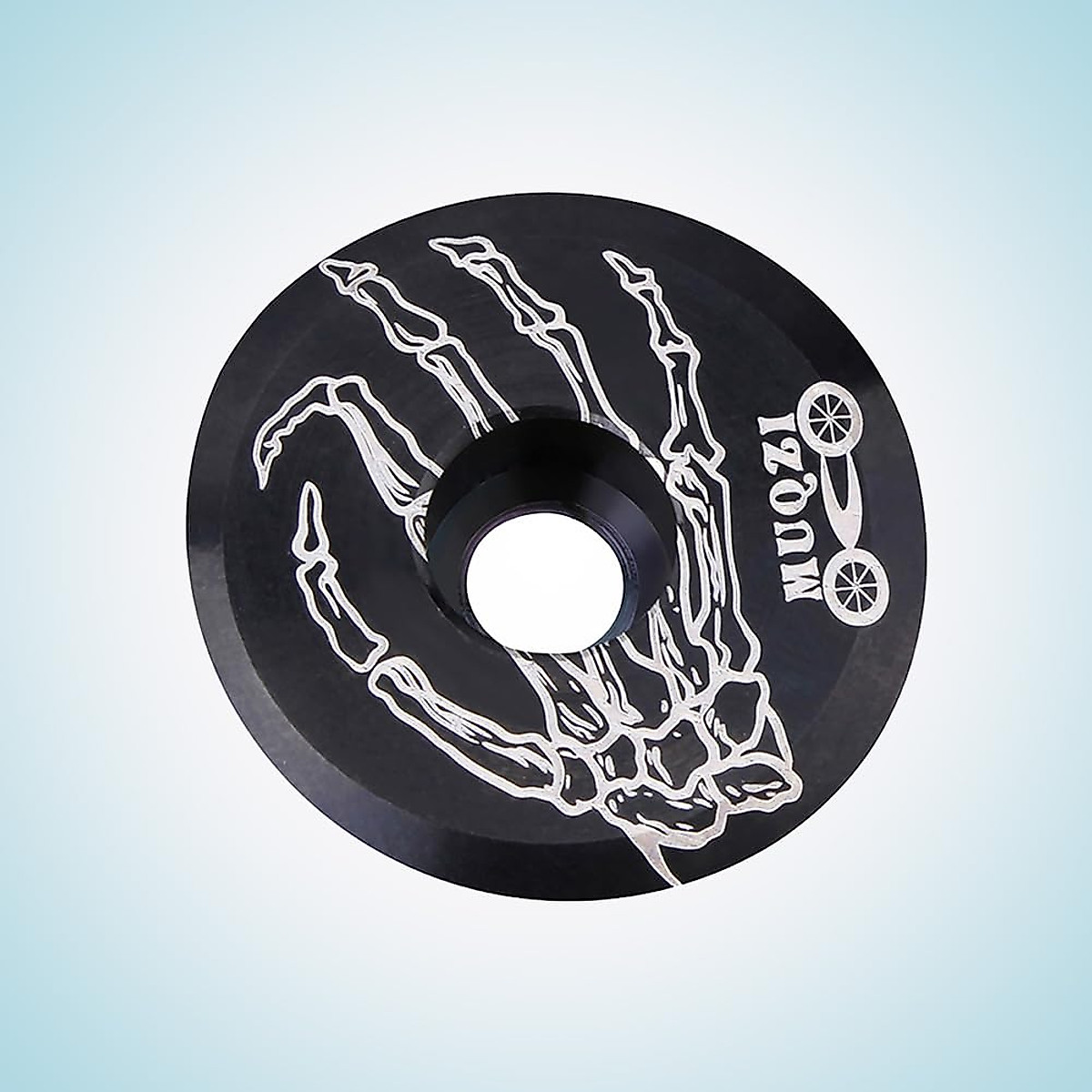 Garneck 1-1/8" Headset Stem Top Cap - Cool Skeleton Hand Bike Headset Top Cap Front Fork Stem Top Cover Bowl - Aluminum Bike Headsets or MTB Road Mountain Bike