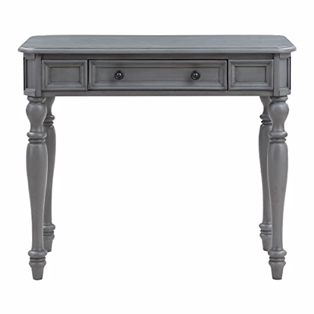 OSP Home Furnishings Country Meadows 36 Inch Writing Desk with Drawer, Plantation Grey