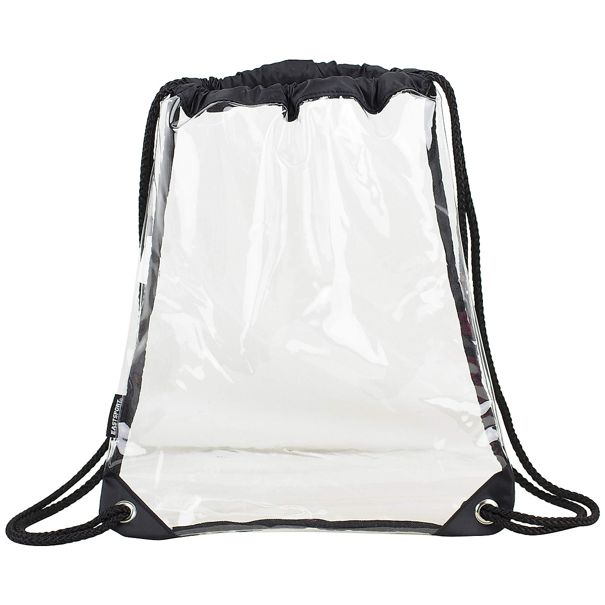 Eastsport Clear Backpack with Sling Combo - Black Trim