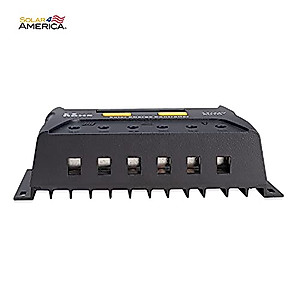 Solar4America 10A 20A 30A PWM Solar Charge Controller 12V/24V Automatic, with LCD Display, for Solar Wind Power Generator System (30A)