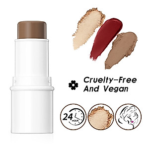 Yeweian Contour Stick, Face Concealer Stick, Bronzer Facial Repair 3D Wonder Stick Face Body Shading Stick Foundation Cream (03 Contour Stick)