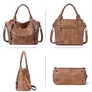 CLUCI Hobo Bags for Women Vegan Leather Handbags Large Tote Ladies Purse Shoulder Bag with Adjustable Shoulder Strap