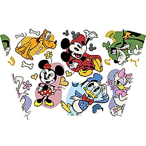 Tervis Disney - Classic Characters Tumbler with Wrap and Black Lid 24oz, Clear